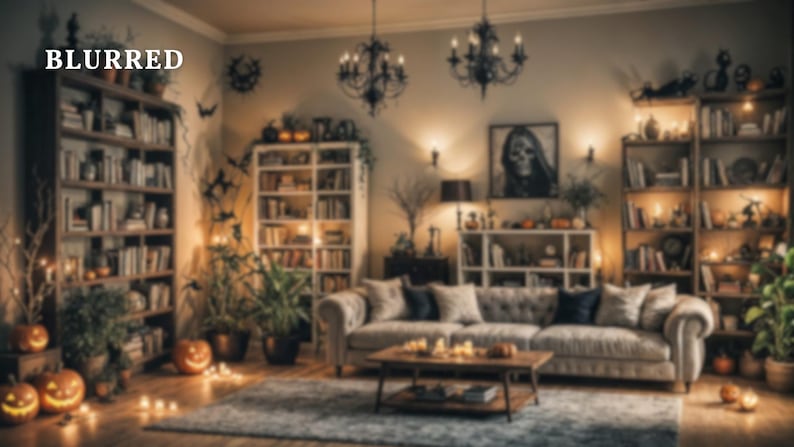 Spooky Halloween Virtual Background for Zoom and Teams Meetings ...