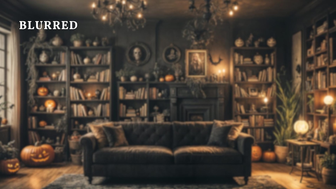 Spooky Halloween Virtual Background for Zoom and Teams Meetings ...