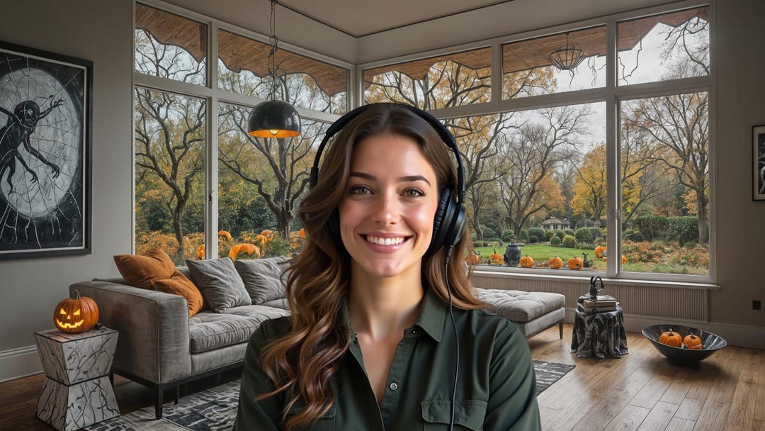 Spooky Halloween Virtual Background for Zoom and Teams Meetings ...