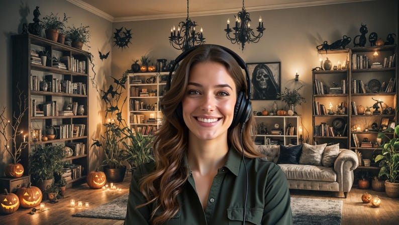 Spooky Halloween Virtual Background for Zoom and Teams Meetings ...