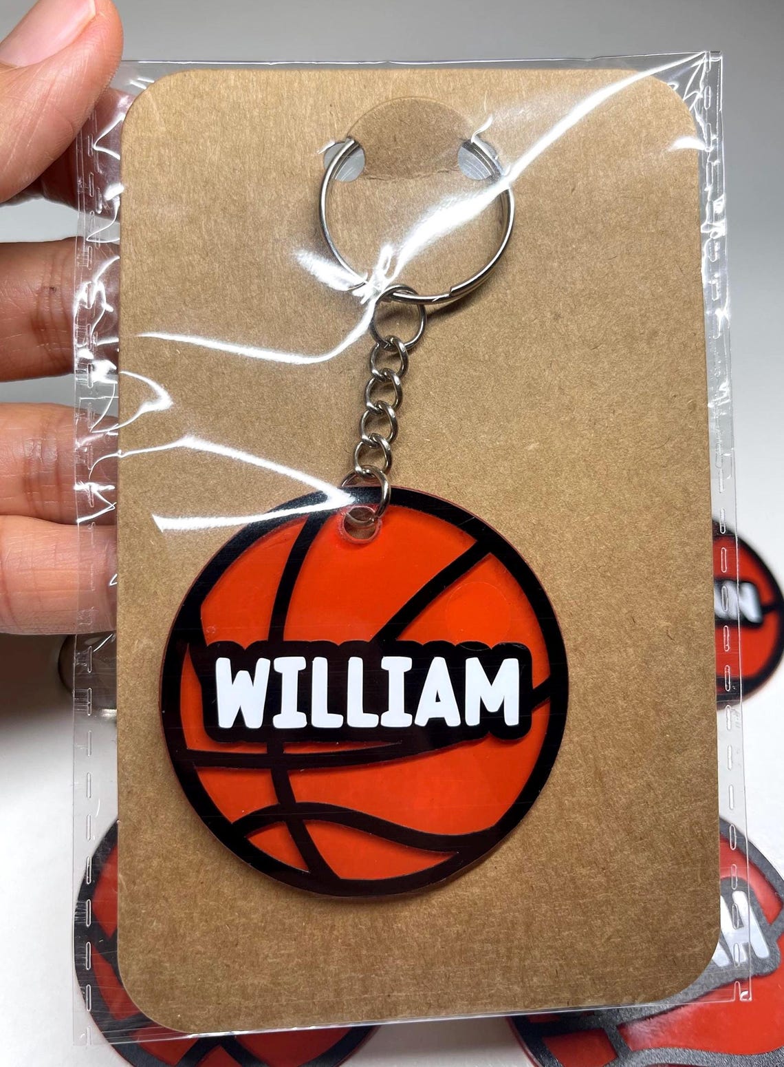 Personalised Basketball Keyrings - Etsy