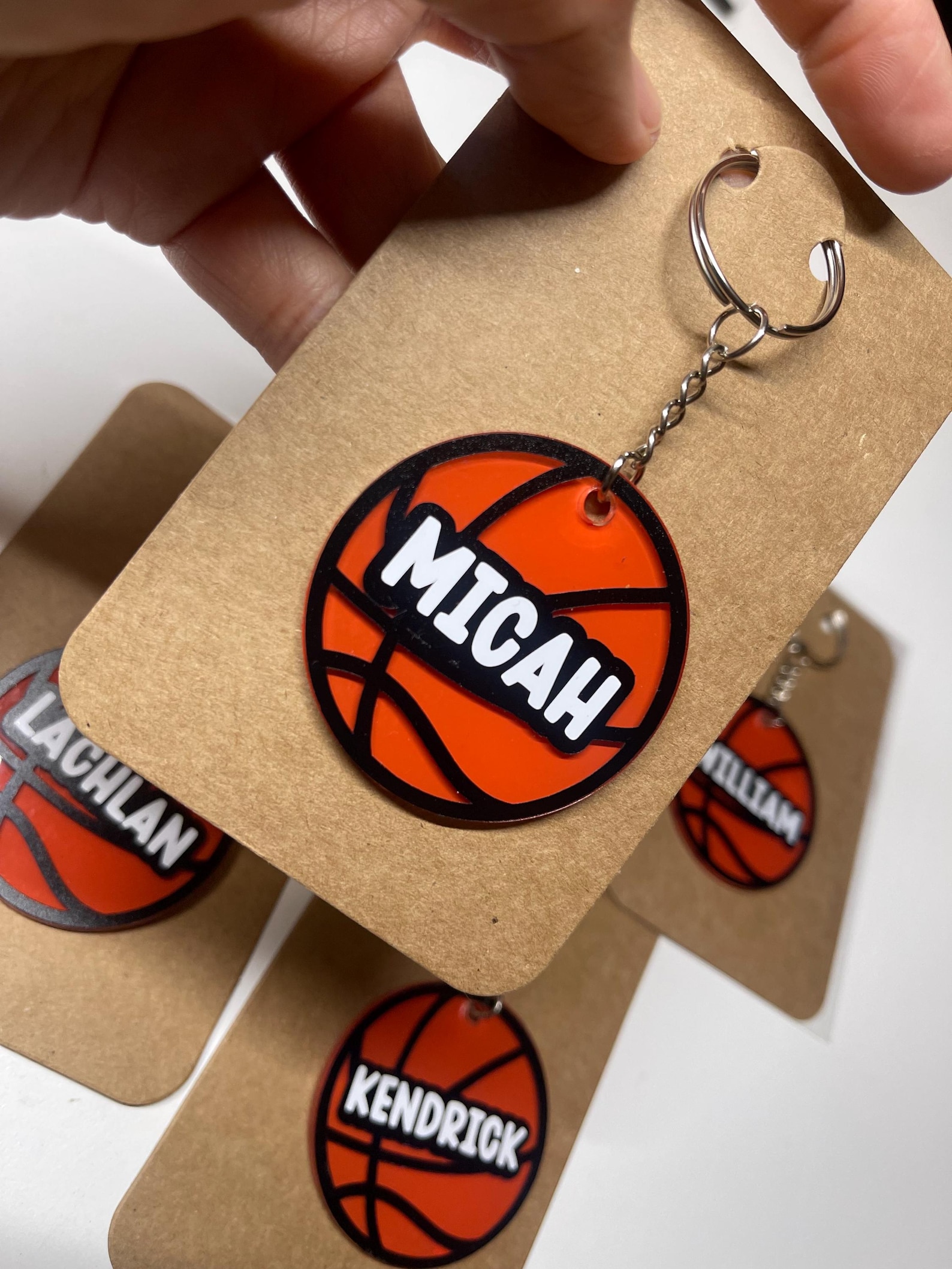 Personalised Basketball Keyrings - Etsy