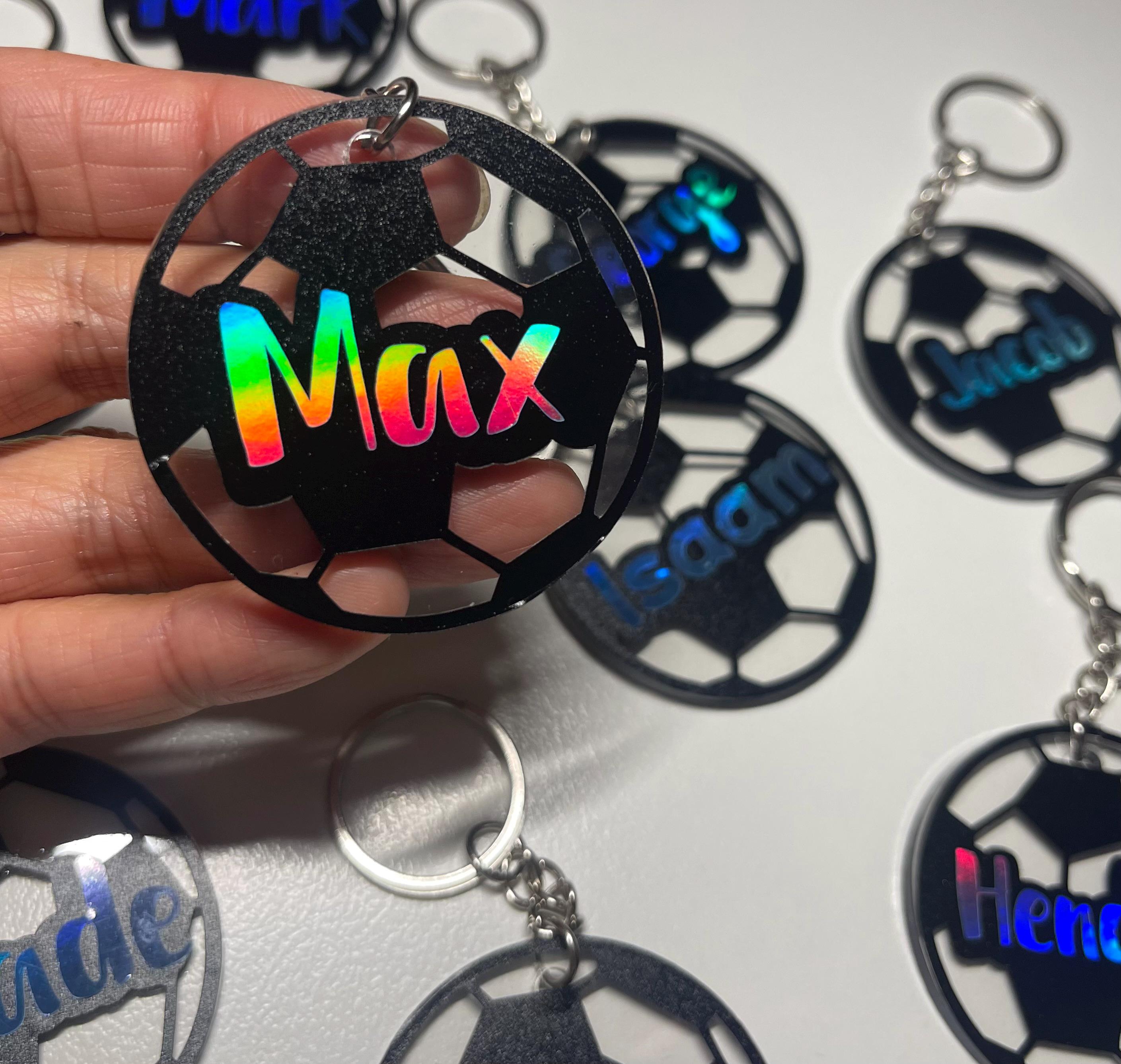 Personalised Soccer Keyrings - Etsy Australia