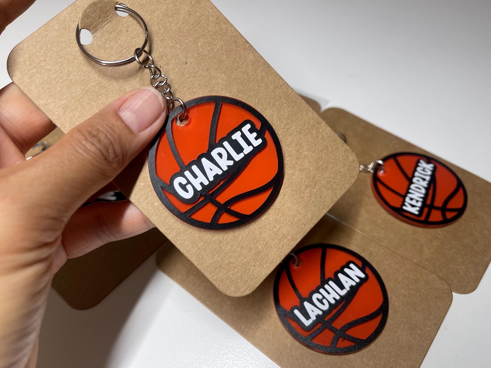 Personalised Basketball Keyrings - Etsy
