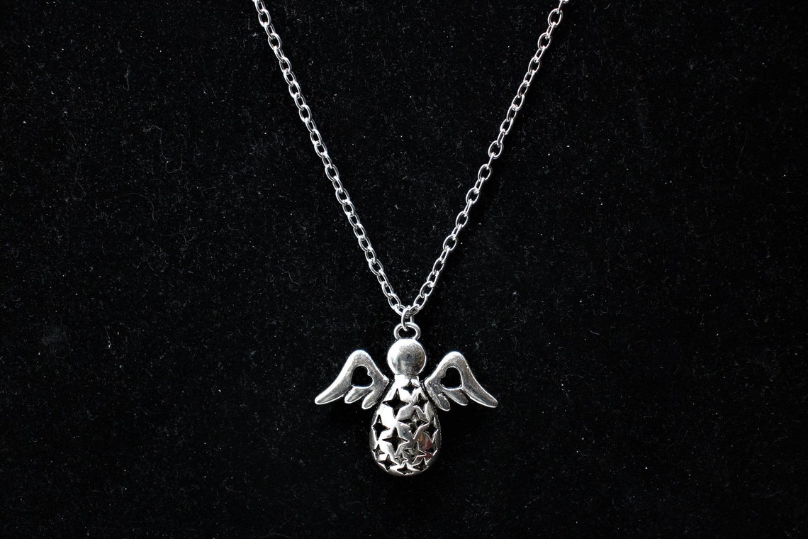 Cute Angel Pendant. 3D Double Sided With Stars and Hearts | Etsy