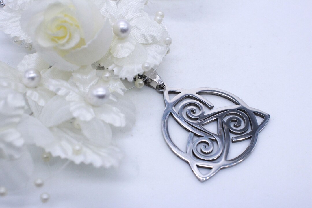 Striking, Gender Neutral, Celtic Pendant. High Quality. Stainless Steel ...
