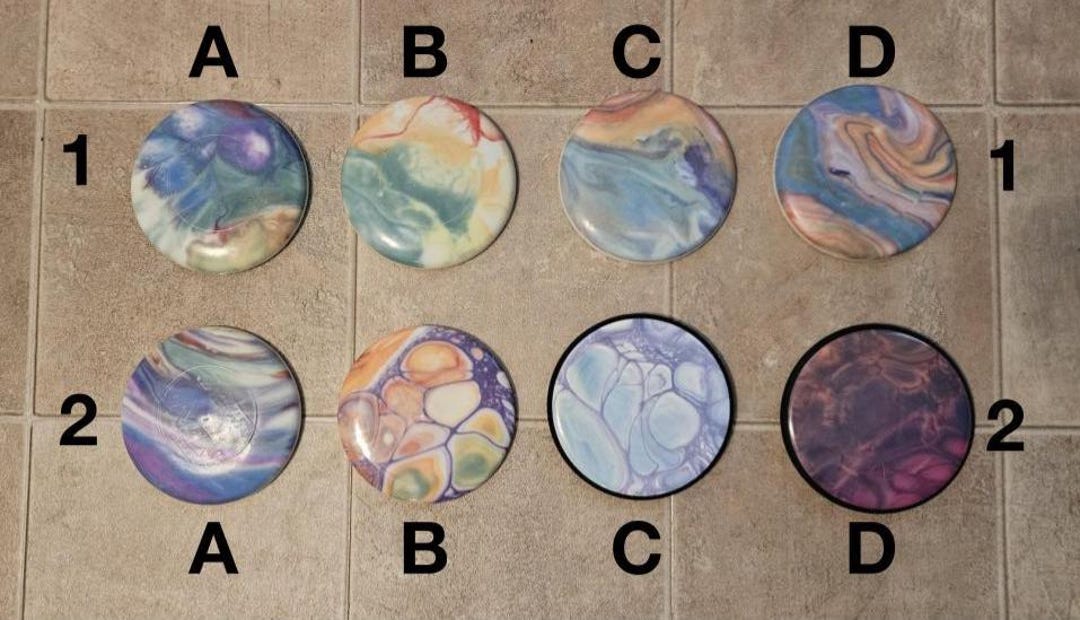 Custom Dyed Mini Marker (assorted Colors and Plastics) for Disc Golf ...