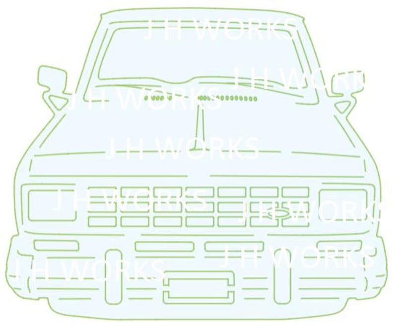 1985 Ranger Front Grill, DXF File, Digital File - Etsy