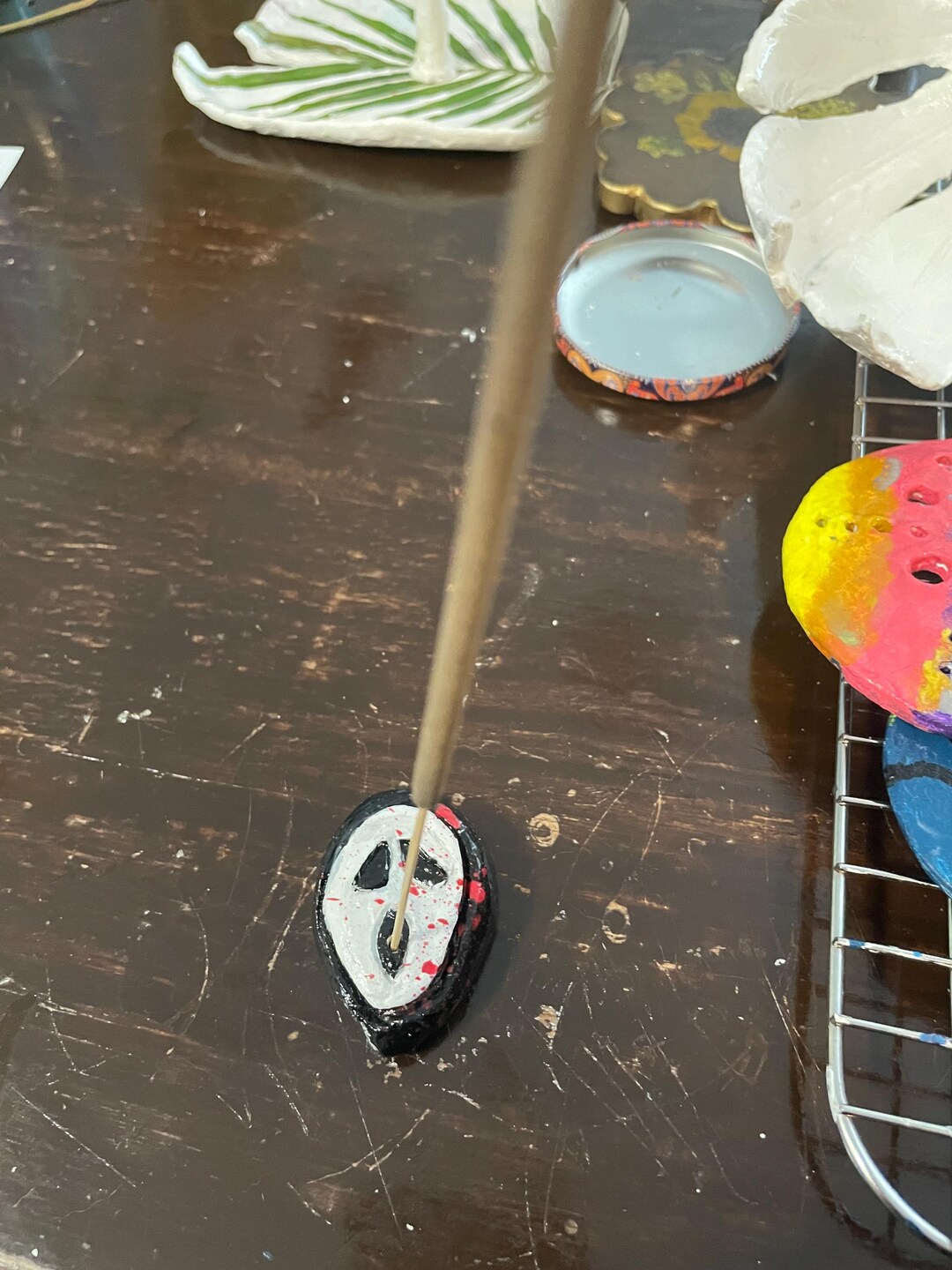 Air Dry Clay Scream Incense Holder - Etsy