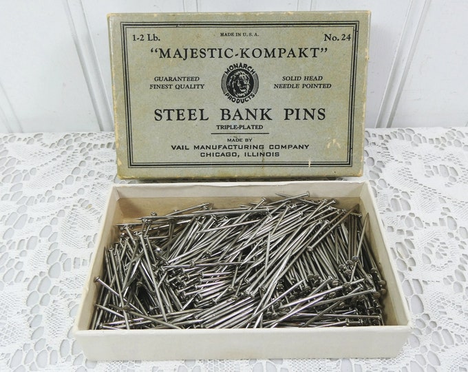 Majestic Kompakt Steel Bank Pins, 1-2 Lb Triple Plated Solid Head ...