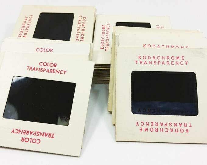 25 Kodachrome Photo Slides, 1960's 35mm Transparency Color Slide Mounts ...