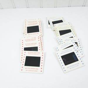 Technicolor Photo Slides, 35mm Red OR Blue Star Frame 20 Color Film ...