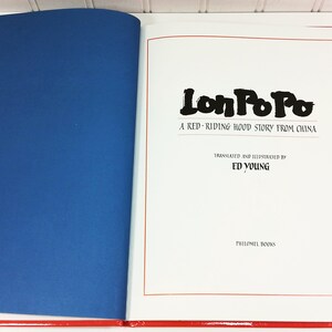 Lon Po Po A Red Riding Hood Story From China by Ed Young - Etsy