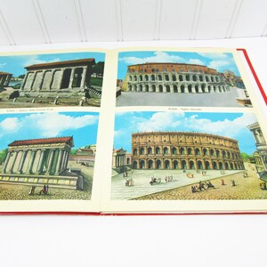 Rome Travel Souvenir Photo Booklet With Fold Out Lithograph Plates and ...