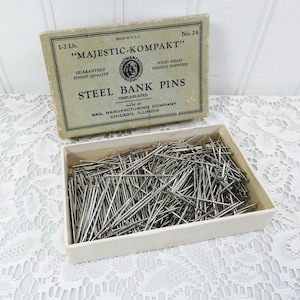 Majestic Kompakt Steel Bank Pins, 1-2 Lb Triple Plated Solid Head ...