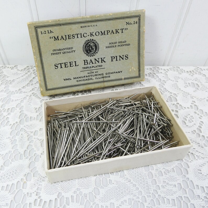 Majestic Kompakt Steel Bank Pins 1-2 Lb Triple Plated Solid - Etsy