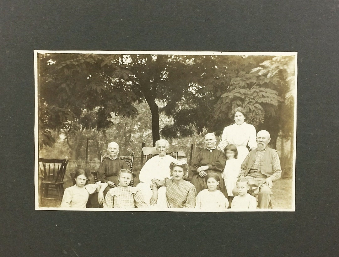 Victorian Family With Ghost Image & Blurred Girl Large 10 X 11 Photo ...