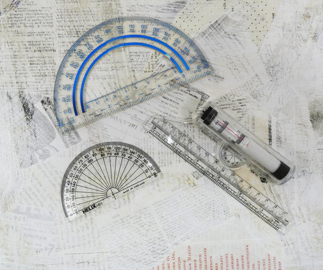 Rolling Ruler & Protractors 6 Alvin Ruler No. 306 Fiskars Arm ...