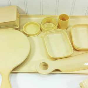 Pyralin Toiletry Set Early 1900s Ivory Celluloid Bath Accessory 13 ...