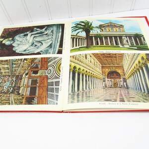 Rome Travel Souvenir Photo Booklet With Fold Out Lithograph Plates and ...