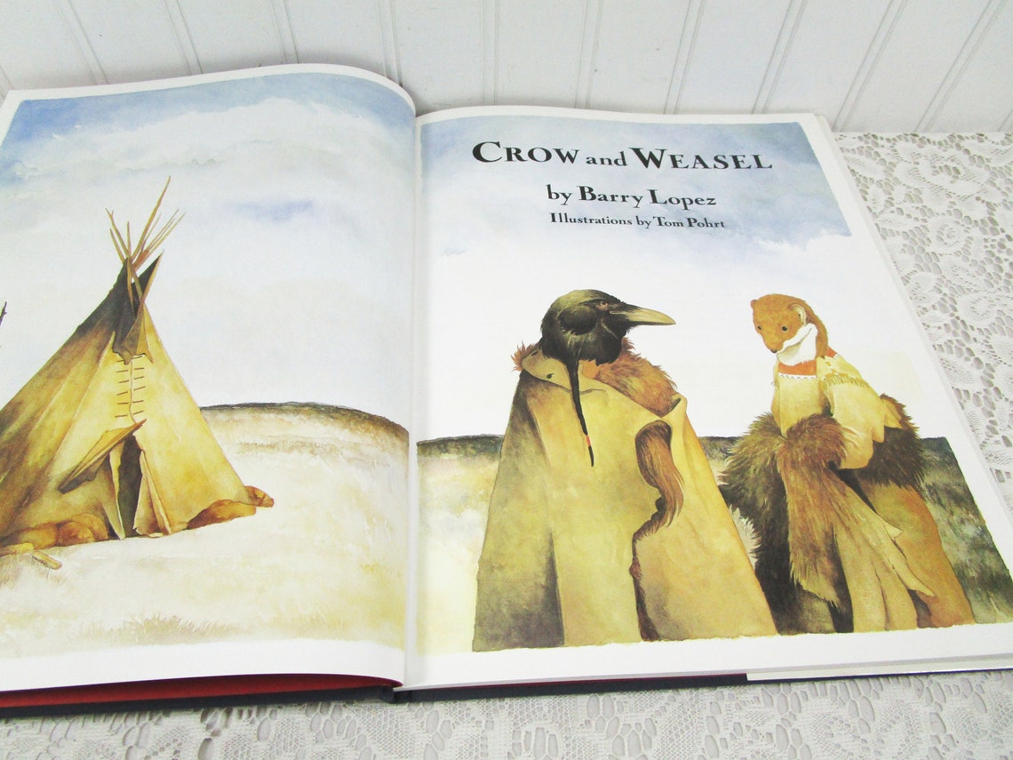 Crow and Weasel by Barry Lopez 1990 Random House of Canada - Etsy
