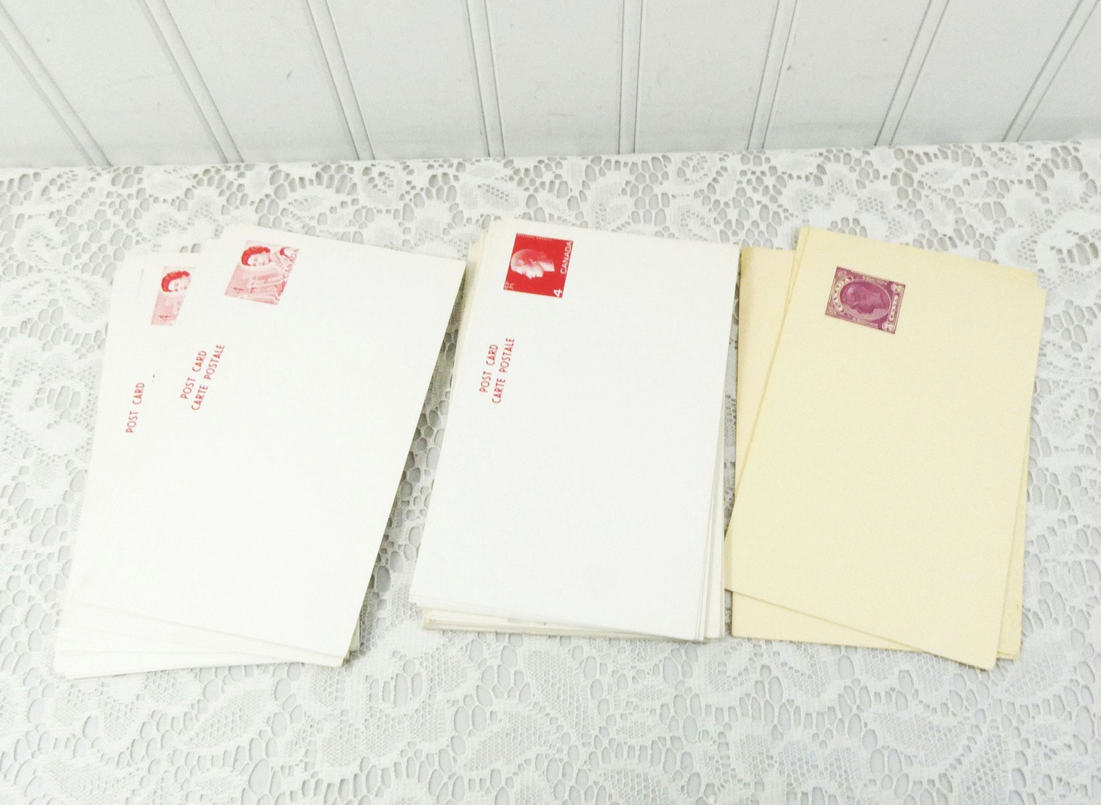 Canada 4 Cent Metered Postcards & 3 Cent King George VI - Etsy