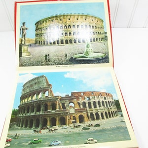 Rome Travel Souvenir Photo Booklet With Fold Out Lithograph Plates and ...