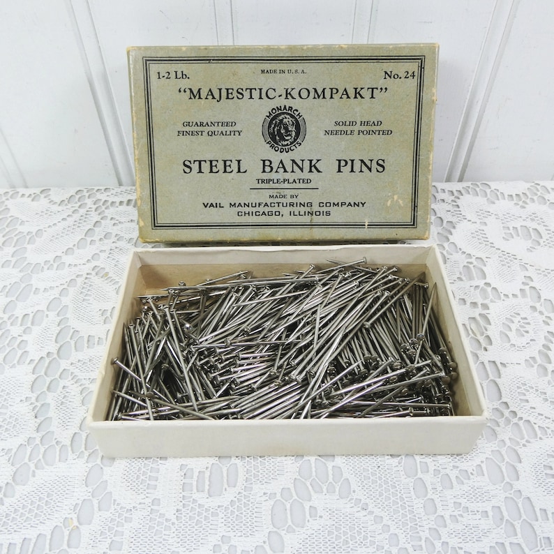 Majestic Kompakt Steel Bank Pins 1-2 Lb Triple Plated Solid - Etsy