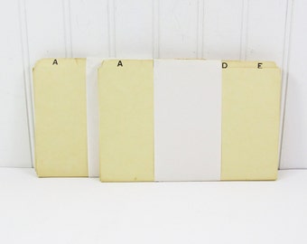 Index Card Alphabet Dividers - Etsy
