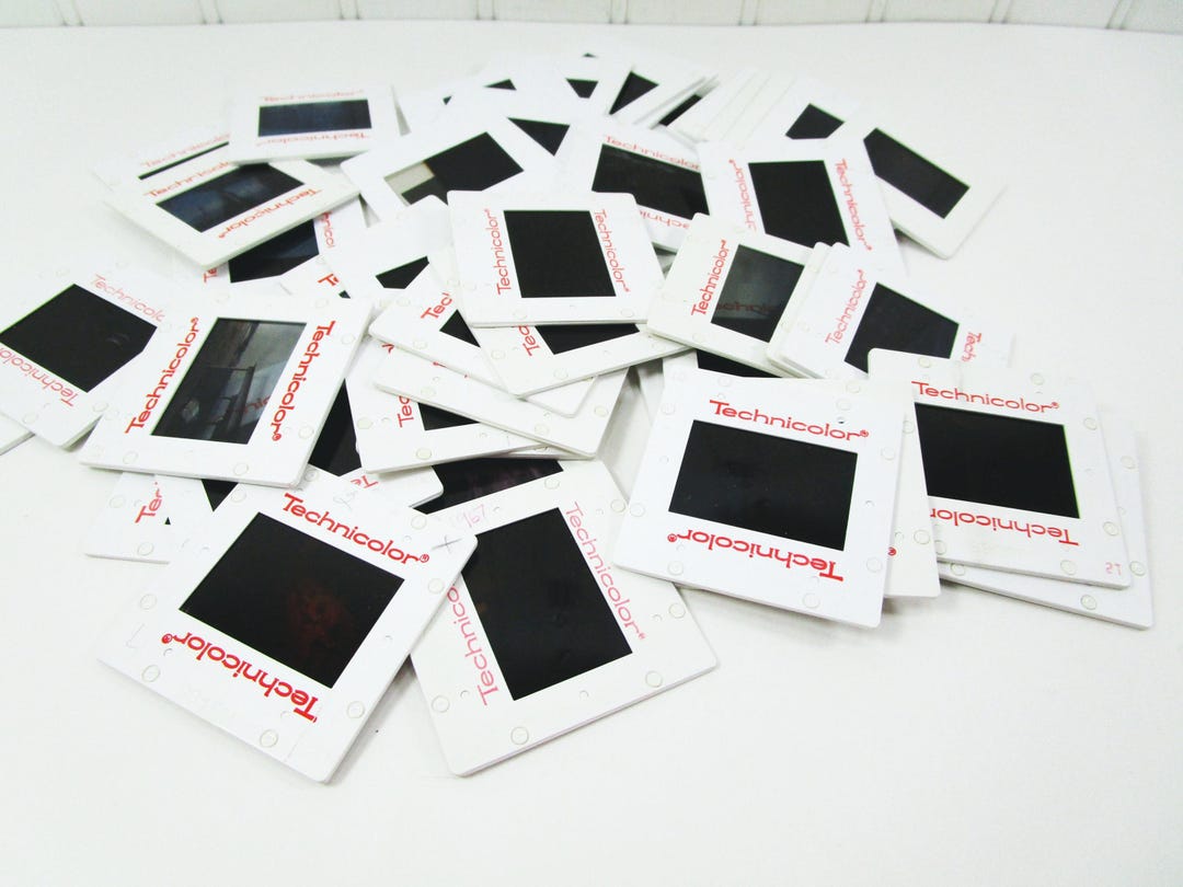 Vintage Technicolor Photo Slide Mounts 1960s 35mm Color Negative Slides ...