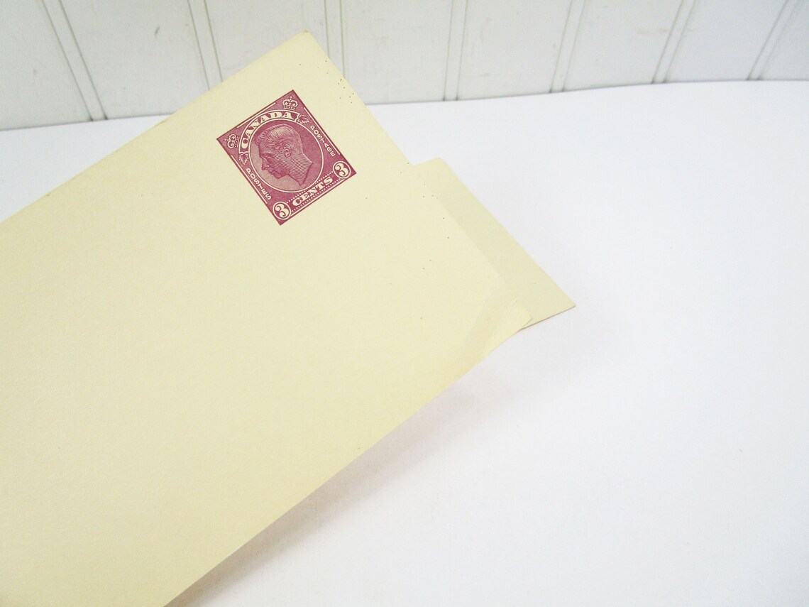 Canada 4 Cent Metered Postcards & 3 Cent King George VI - Etsy