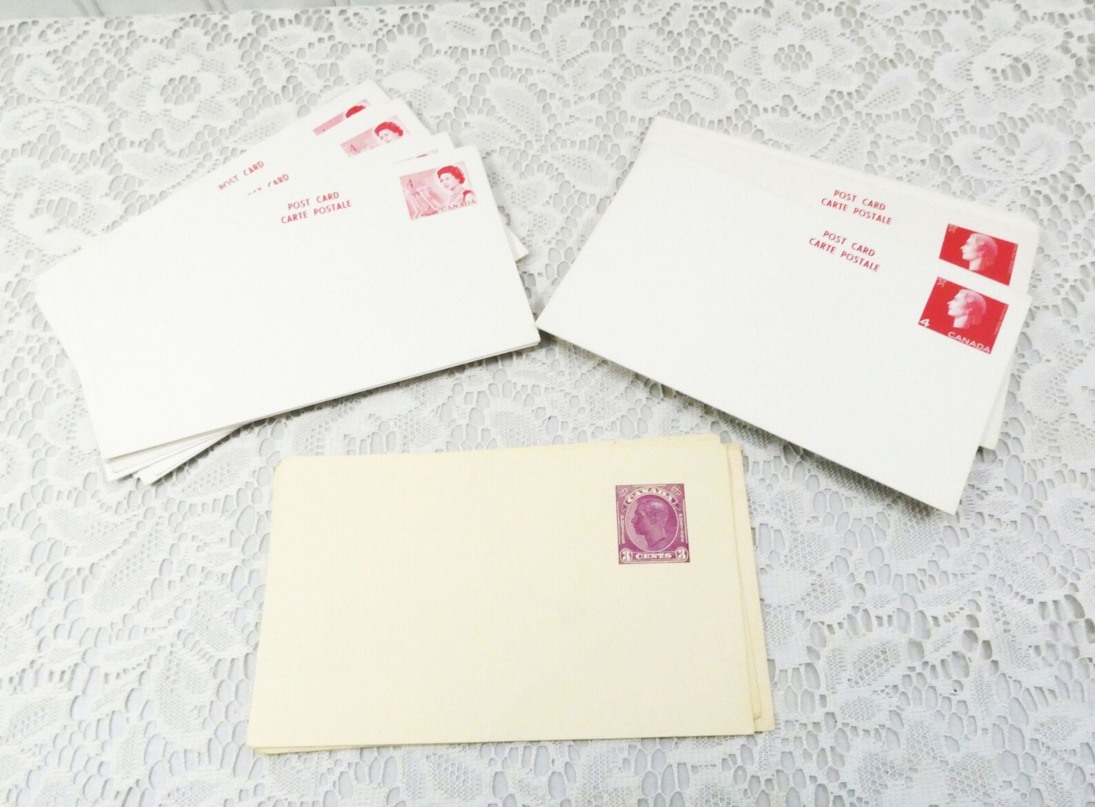 Canada 4 Cent Metered Postcards & 3 Cent King George VI - Etsy