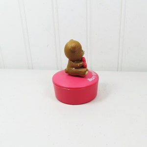 Tiny Treasures Box Beary Special Stuff Round Trinket Bin Vintage 1980's Russ Berrie - Etsy