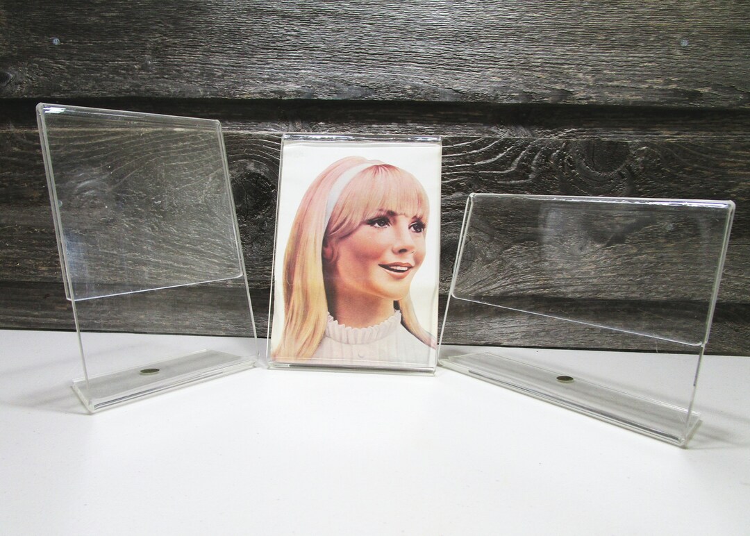 Clear Acrylic Photo Frame 7 X 5 Slanted L Angle Sign Display Free ...