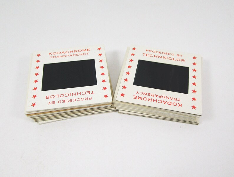 Technicolor Photo Slides 35mm Red OR Blue Star Frame 20 Color - Etsy