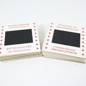 Technicolor Photo Slides, 35mm Red OR Blue Star Frame 20 Color Film ...