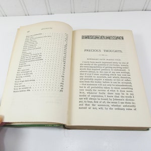 Precious Thoughts by John Ruskin Antique 1865 HM Caldwell Co Publishers ...