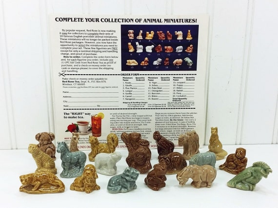 Red Rose Tea Animals Wade American Series II Complete Set of - Etsy Canada