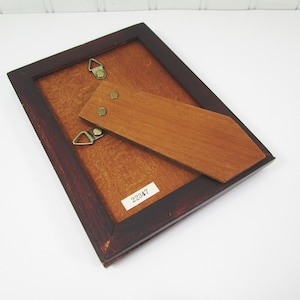 Wood Inlay Frame Brown With Gold Inlay Details Small 6x4 Inch Easel ...