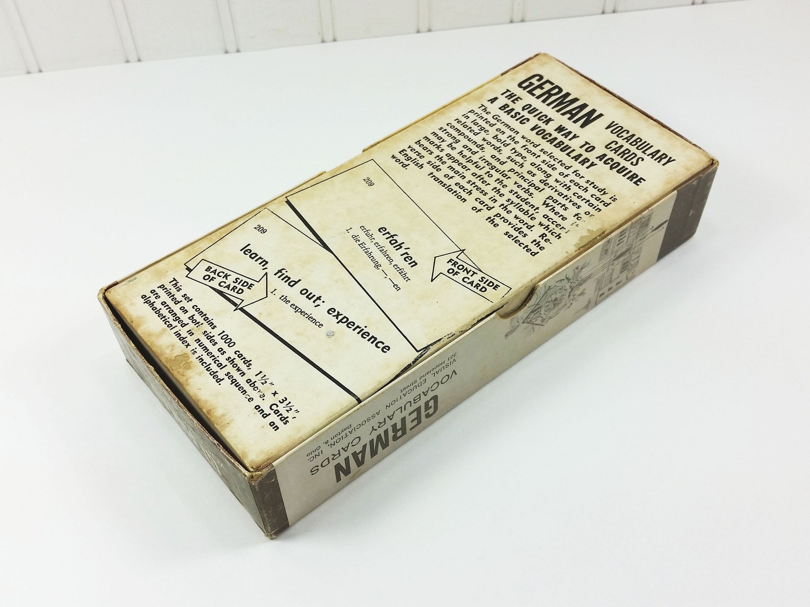 German Vocabulary Cards for the Language Student Vis-Ed | Etsy