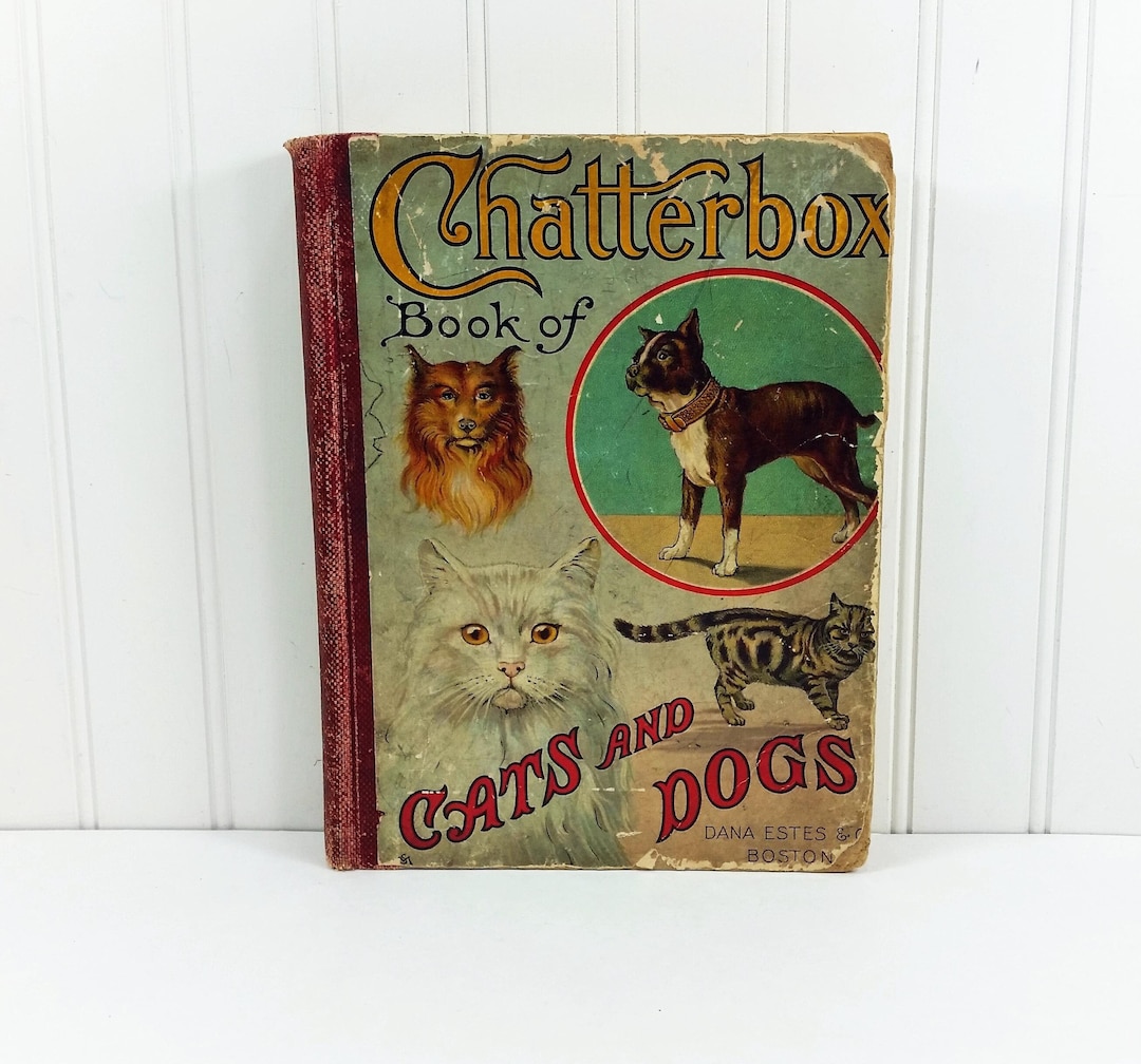 Chatterbox Book of Cats and Dogs Anna Robinson Antique Pet Stories 1909 ...