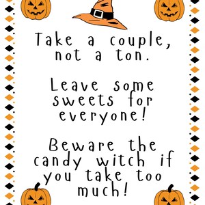Instant Download Halloween Trick or Treat Printable Sign, Trick or ...