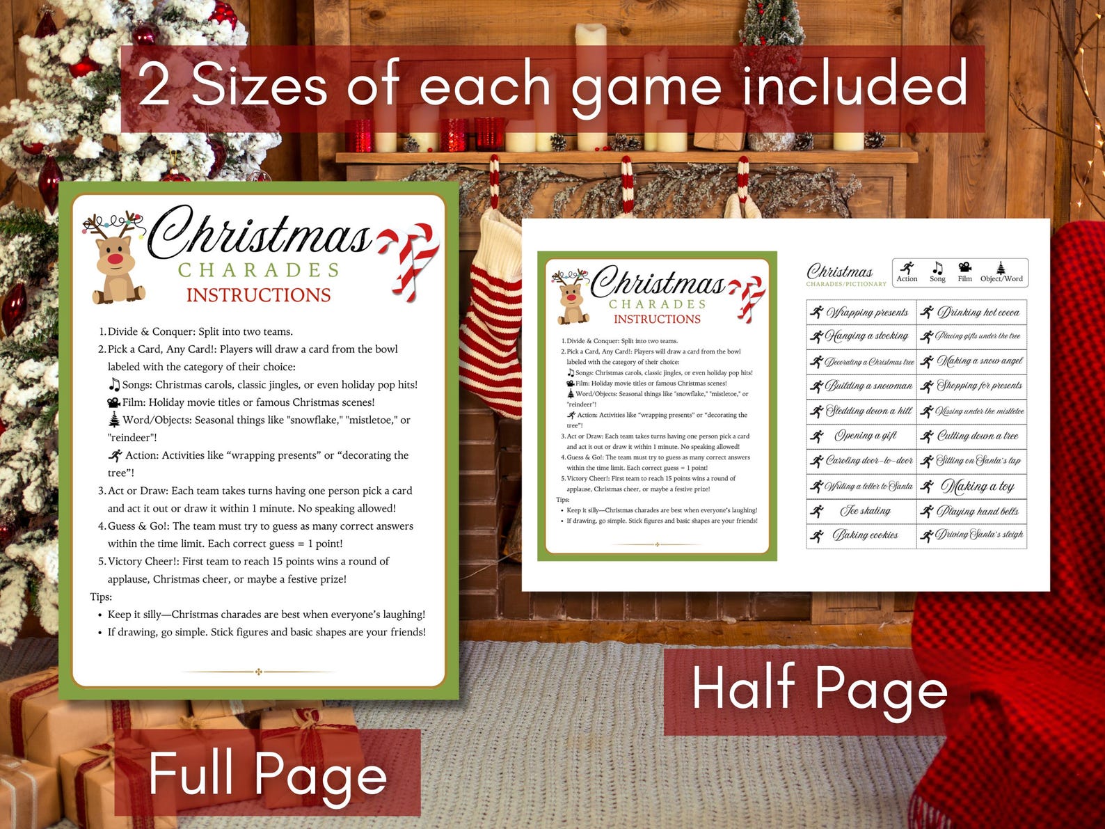 Printable Christmas Game Bundle | Christmas Party Games | Christmas ...