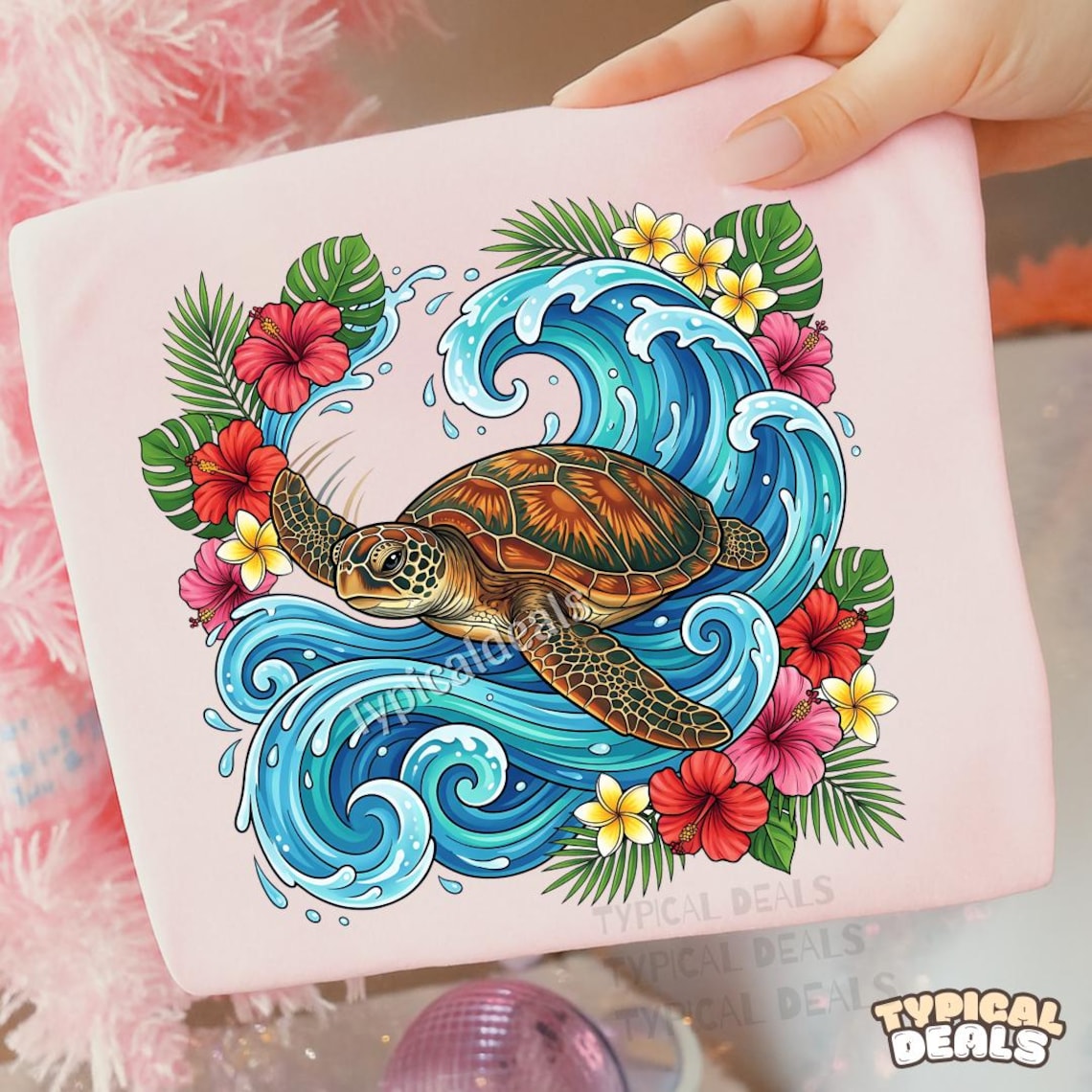 Sea Turtle PNG – Tropical Ocean Turtle Summer Design (digital Download ...