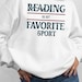 Reading is My Favorite Sport PNG SVG, Vintage Reading Sublimation ...