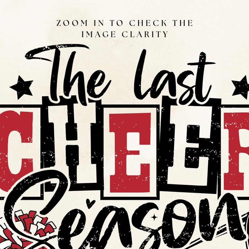 The Last Cheer Season Svg, Cheer Mom Svg, Senior Cheer Mama Svg, Senior ...