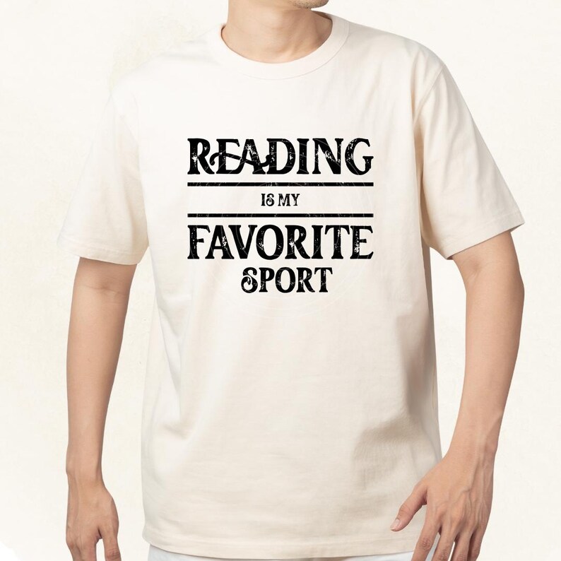Reading is My Favorite Sport PNG SVG, Vintage Reading Sublimation ...