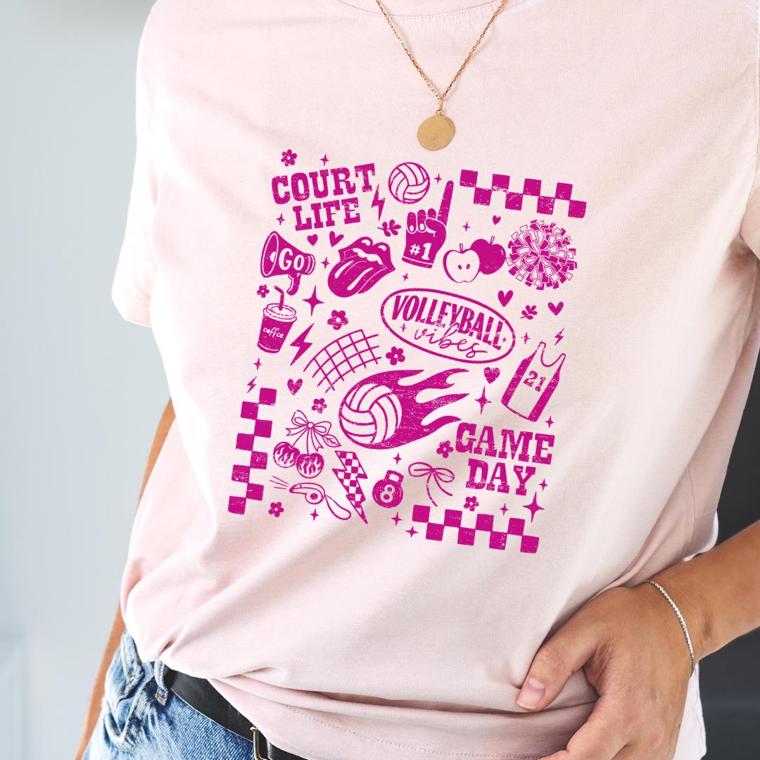 Retro Volleyball Vibes SVG PNG | Vintage Doodle Game Day Volleyball ...