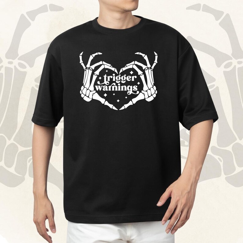 Trigger Warnings SVG PNG – Skeleton Hands Heart Digital Download - Etsy