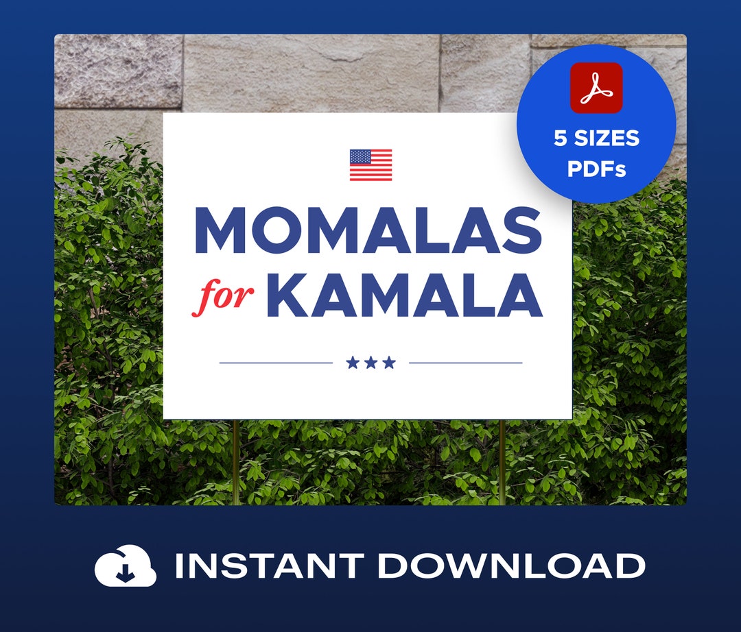 Printable Moms/momalas for Harris Walz Sign, Elect Harris Walz 2024 ...